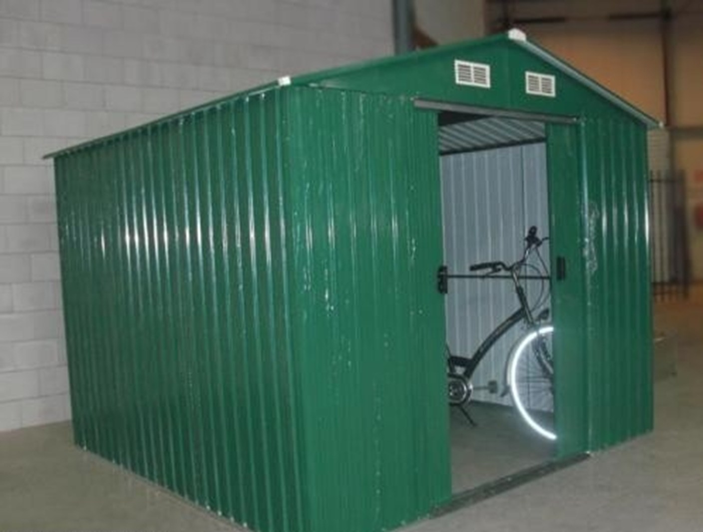 Metalen berging schuur tuinhuis 257 x 257 x 202